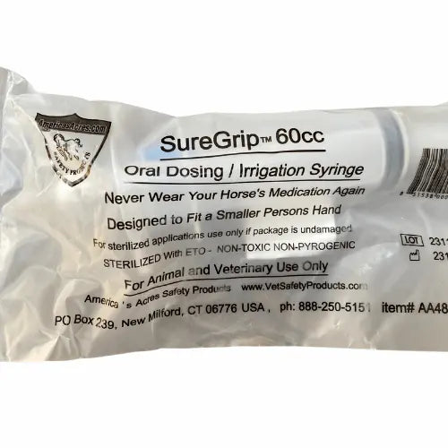 Sure Grip 60cc Equine Oral Syringe – RIDE OR DIE EQUESTRIAN SHOP